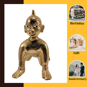 Neo Classic Radha Rani Brass Idol I Bal Radha Rani Ji I Goddess kishori ...