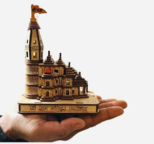 wallera WallEra Shri Ram 3D Ayodhya Mandir Hand Crafted LED Lighting ...