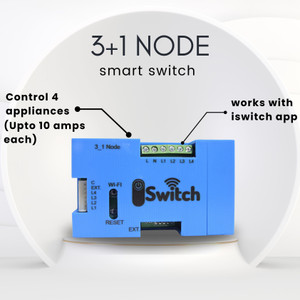 iSwitch V L Solutions smart retrofit 3+1 Switch Pack of 1 Smart Switch ...