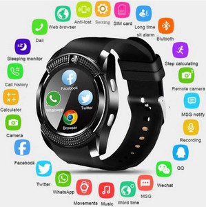 SYARA ASD_860A_V8 BLUETOOTH SMARTWATCH WITH CAMERA SIM SD CARD SLOT FOR ...