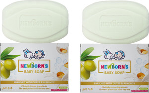Newborn's Baby Soap Enriched with Olive and Almond Pack of 2 - Price in ...