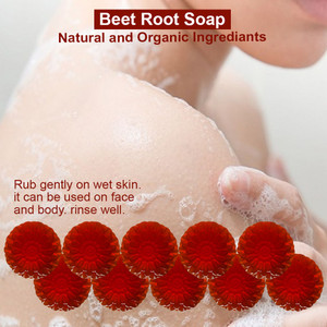panthi Pomegranate Power Beet Root Bathing Soap (100GM) (PACK OF 10 ...