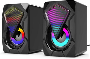 Buy fire turtle Multimedia Sound Bass Speakers with Colourful LED Modes ...