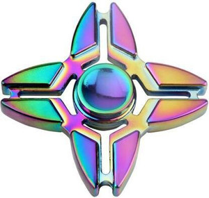 Shivsoft 4 Sided Fidget Spinner Raindow Star - 4 Sided Fidget Spinner ...