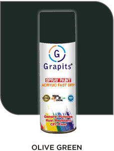 Grapits Spray Paint with Glossy finish for Metal, Wood, and Walls ...