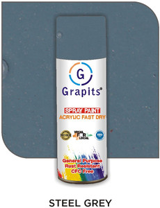 Grapits Grey Spray Paint 400 ml Price in India - Buy Grapits Grey Spray ...