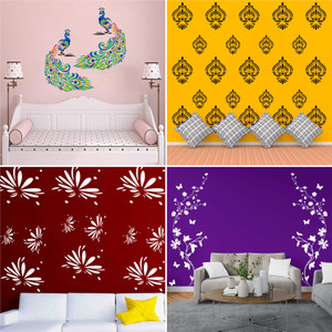 ARandNJ Painting Wall Stencils (Size :- 16 X 24 Inch) PATTERN- "Classy ...