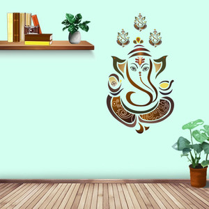 Divine Printry 72 cm Size, Lord Ganesha Ganpati ji Wall Self Adhesive ...