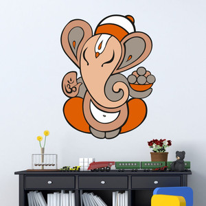 GraphicsDecor 56 cm Shree Lord Ganesha Ganpati ji Wall Sticker (43*56 ...
