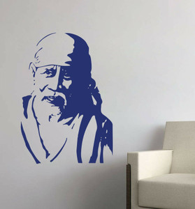 DreamKraft 58 cm Wall Sticker (Sai baba face,Surface Covering Area -58 ...