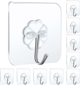 WebDealz Pack of 40 Plastic wall Hook Sticker for Hanging Kitchen ...