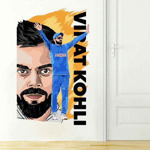 Azan Creation 38 cm Viral the Great kohli Wall sticker & Mural sticker ...