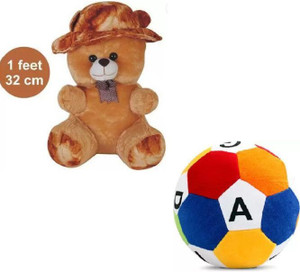 KPN Best Quality Super Soft brown Teddy Bear & Football Combo Toy for ...