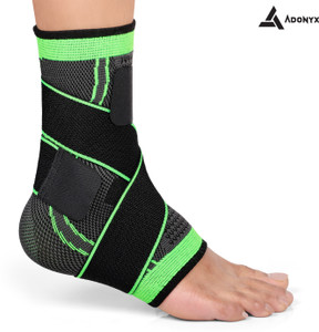 ADONYX Premium 3D Sport Ankle Brace Protector Compression Protection ...