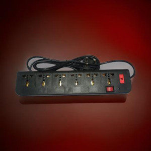 TECHTON Universal 6 Socket Extension Board with Switch, Surge ...