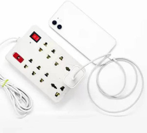 Mandal Collection Square Board 8 Socket Extension Boards 8 Socket ...