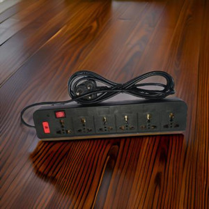 TOOLART Universal 6 Socket Extension Board, 1 Switch, with Surge ...