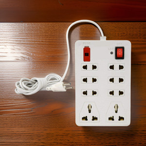 TOOLART Portable Extension Boards Rectangle-Design 4x1 4 Socket ...