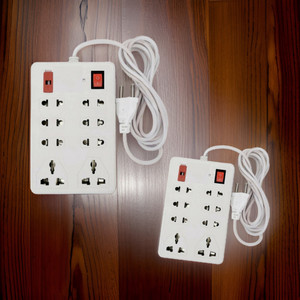 TOOLART 8 Multi-Plug with Individual Switches, LED Indicators and Fuse ...