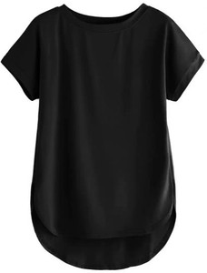 Singham Casual Solid Women Black Top - Buy Singham Casual Solid Women ...