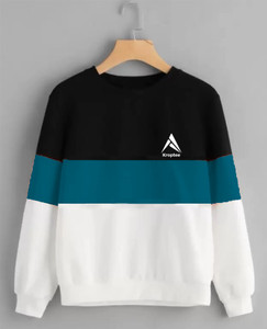 Kroptee Colorblock Men Round Neck Multicolor T-Shirt - Buy Kroptee ...