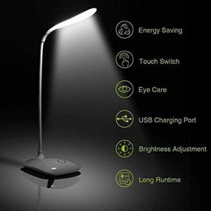 Rechargeable Table Lamp, 8W, Dimming, White, Pack of 1 Study Lamp Price ...