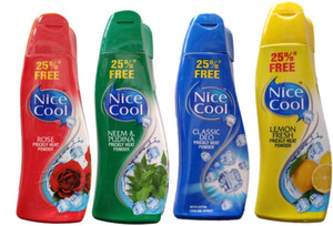 NICE COOL rose neem classic lemon Deo powder - Price in India, Buy NICE ...