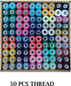 Three Mask Polyester Sewing Thread -50Pcs 150 meter Sewing Kit Price in ...