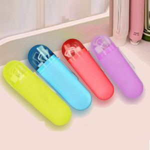 WiiBross Toothbrush Container / Oval Shape Travel Toothbrush Toothpaste ...