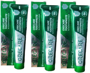KRUM Orecare toothpaste non-fluoridated foaming 100 g (pack of 3 ...