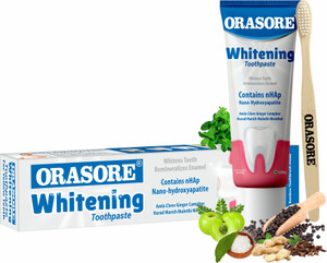 Orasore Whitening Toothpaste 100gm with nHAp (Pack of 1) Toothpaste ...