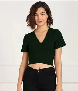 Solid Dark Green Top Price in India - Buy Solid Dark Green Top online ...