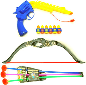 Dynamic Retail Global Gun Toys for Boys With Bullets, Archery Bow ...