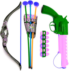 Dynamic Retail Global Gun Toys for Boys With Bullets, Archery Bow ...