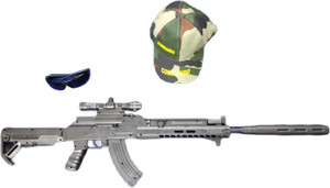 vanshanchal 90 CM BIG LONG AK47 SHOOTING TOY GUN FOR KIDS Darts ...