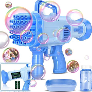ASDecor 32 Holes Bubble Maker Machine Gun for Kids Indoor And Outdoor ...