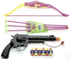 Dynamic Retail Global Gun Toys for Boys With Bullets, Archery Bow ...