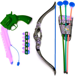 Dynamic Retail Global Gun Toys for Boys With Bullets, Archery Bow ...