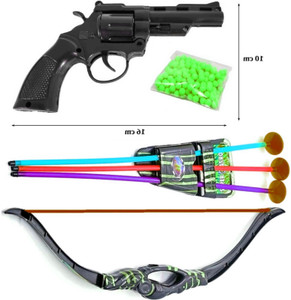 Dynamic Retail Global Gun Toys for Boys With Bullets, Archery Bow ...