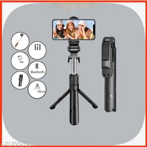 GUGGU TEI_435K_XT02 Selfie stick tripod|| with wireless bluetooth ...