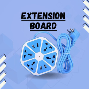 GUGGU USB HUB Extension Board Hexagon Electrical Cord Power 4 Socket ...