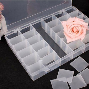 Nac Global 36 grid Transparent fiber Plastic Storage box for small ...