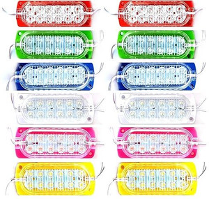 StrawHat 12 PCS DC 12 Volt 3 Watt (12 LED) Waterproof LED Module Light ...