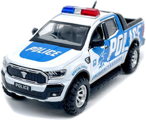 centy Blue Police UTE Series Emergency Squad Toy miniature Car Model ...