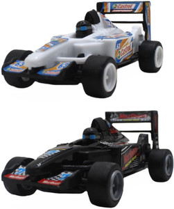 neoinsta shopping 2pc mini formula one racing pull back cars black and ...