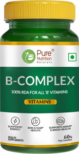 Pure Nutrition Vitamin B-Complex - 100% RDA for B Vitamins(B1, B2, B3 ...