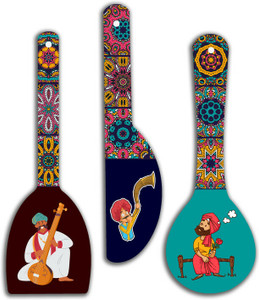 saf Set of 3 Spoon Shape Designer MDF Wall Hanging|Wall Decoration|WHC ...