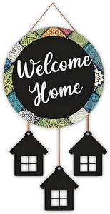 Oakscraft Art Welcome Home Wall Hanging|Wooden Art Decoration (Welcome ...