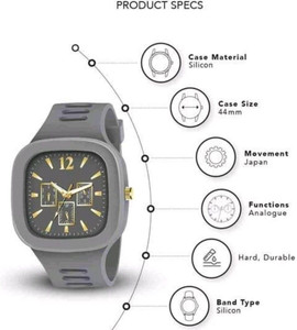 KU Analog Watch - For Men - Buy KU Analog Watch - For Men Grey Square ...