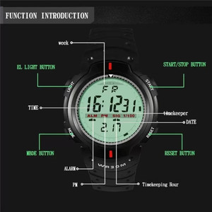 Tarido KD011 DIGITAL WATCH Multi-Function Stylish Sports PU Strap ...